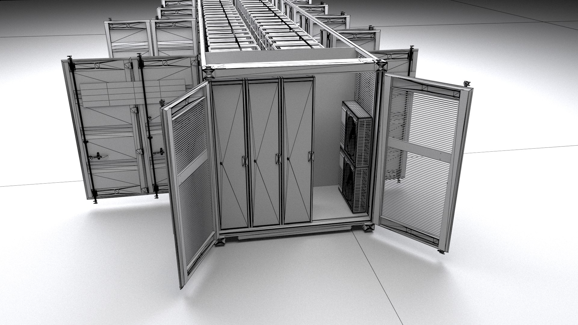 3D Model Battery Energy Storage System Container BESS - TurboSquid 2069041