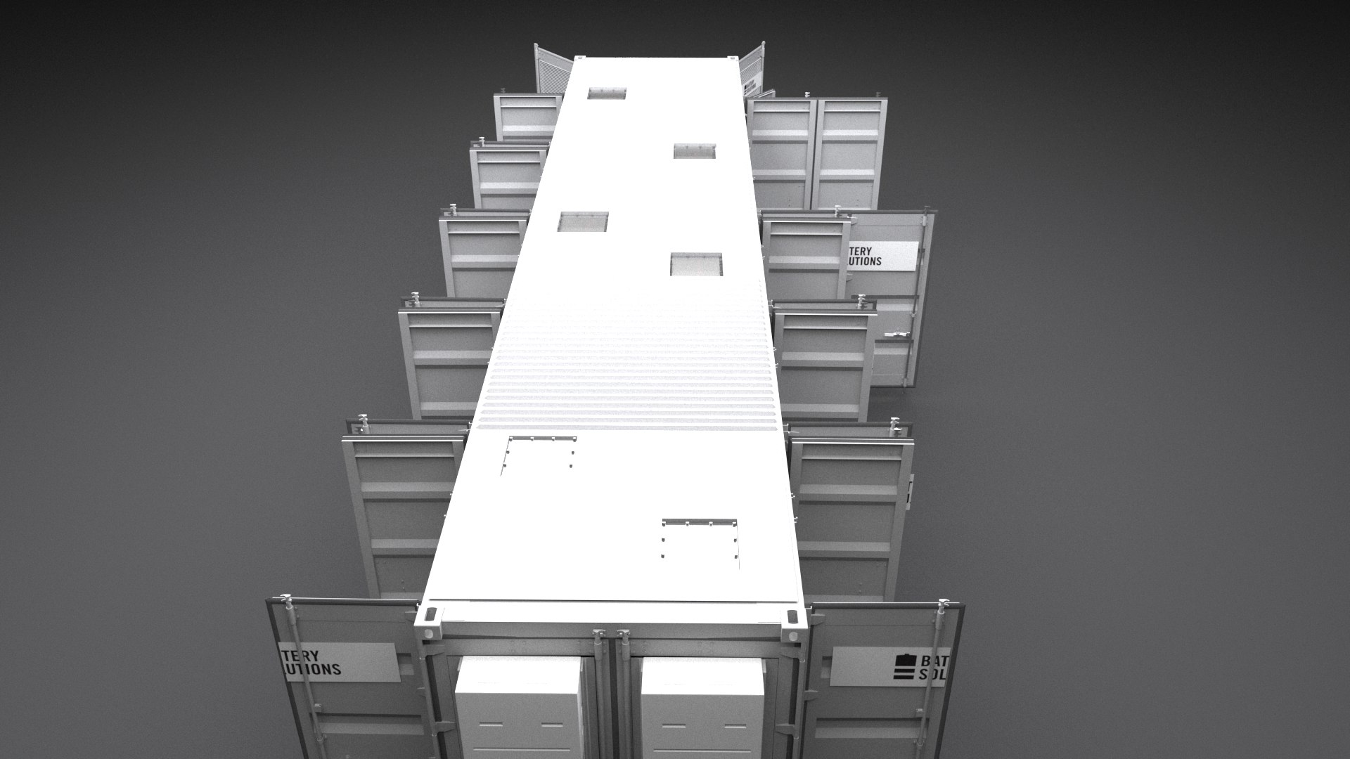 3D Model Battery Energy Storage System Container BESS - TurboSquid 2069041