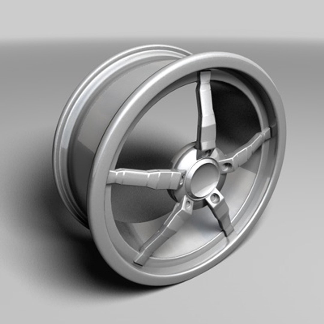 free alloy sport rim 3d model