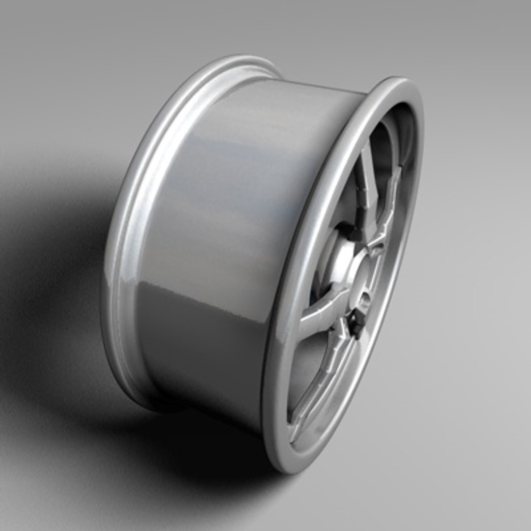 free alloy sport rim 3d model
