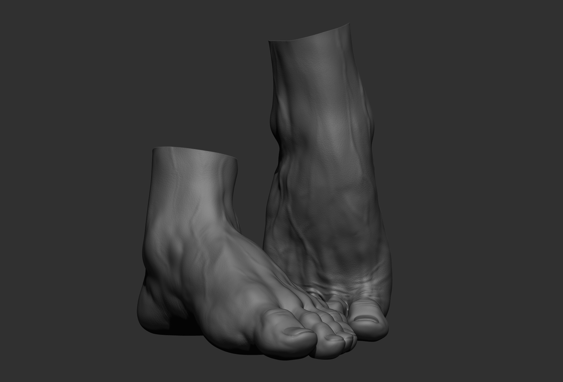 Male foot poses 3D model - TurboSquid 1824213