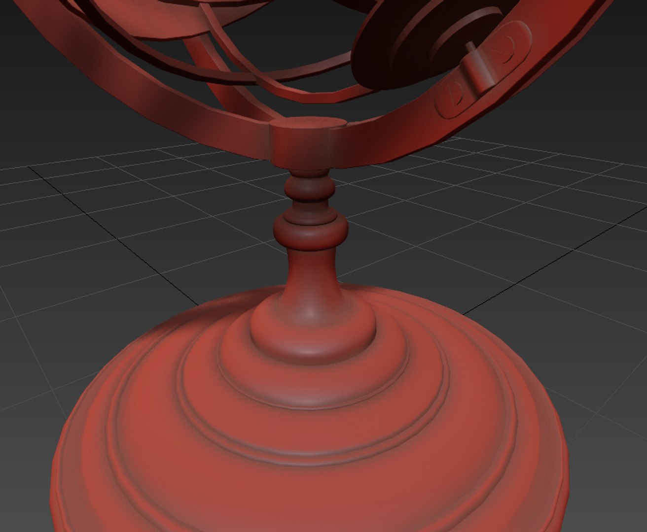 decorative nautical compass 3d model