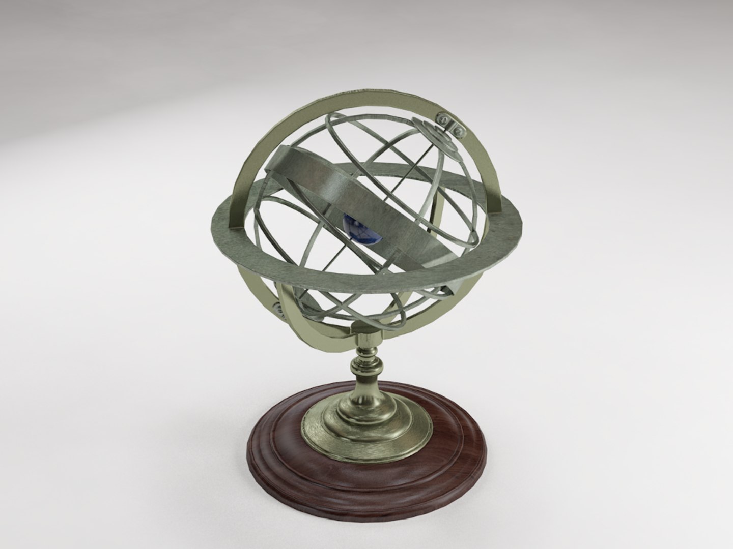 decorative nautical compass 3d model