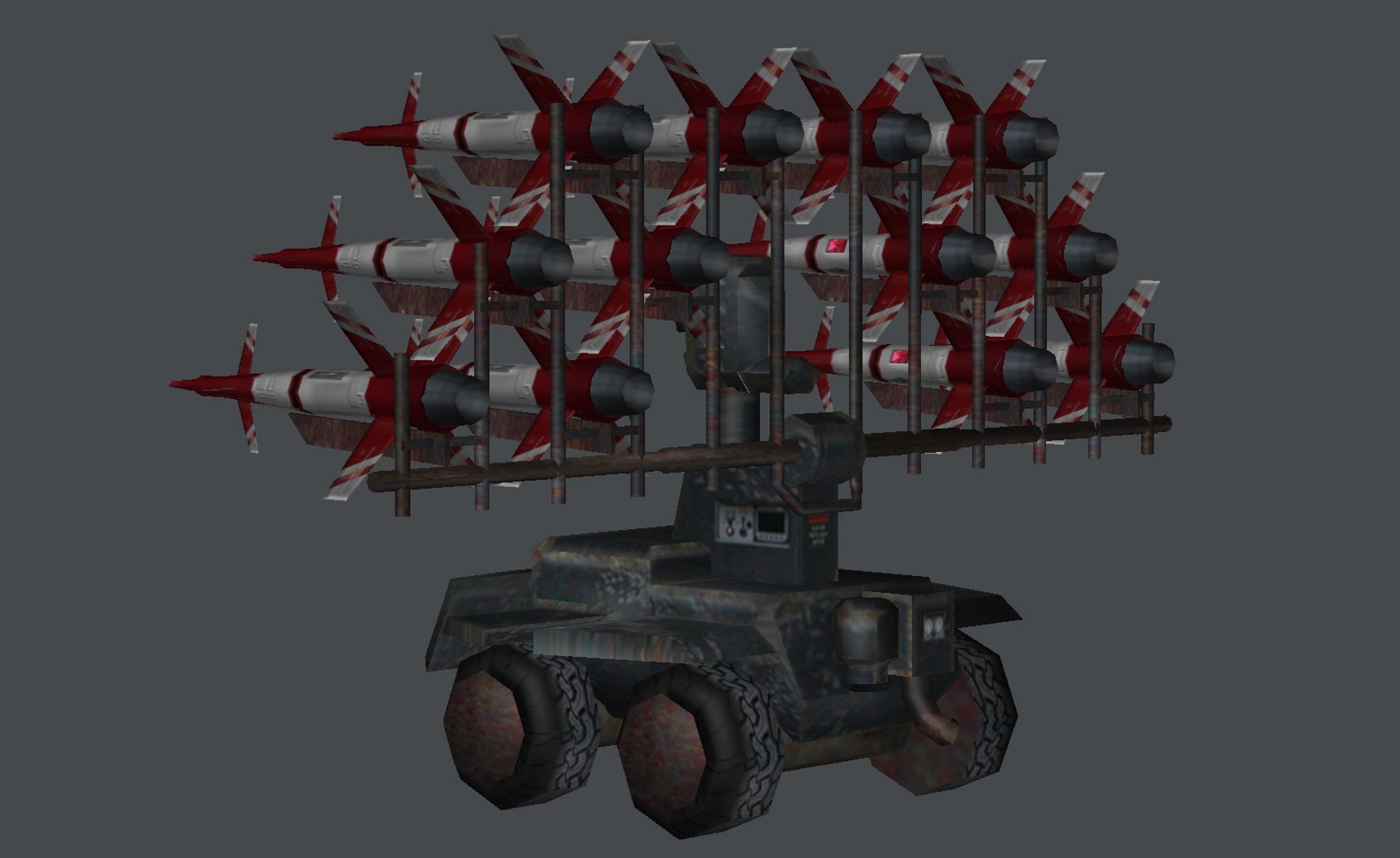 missile launcher mobile 3d model