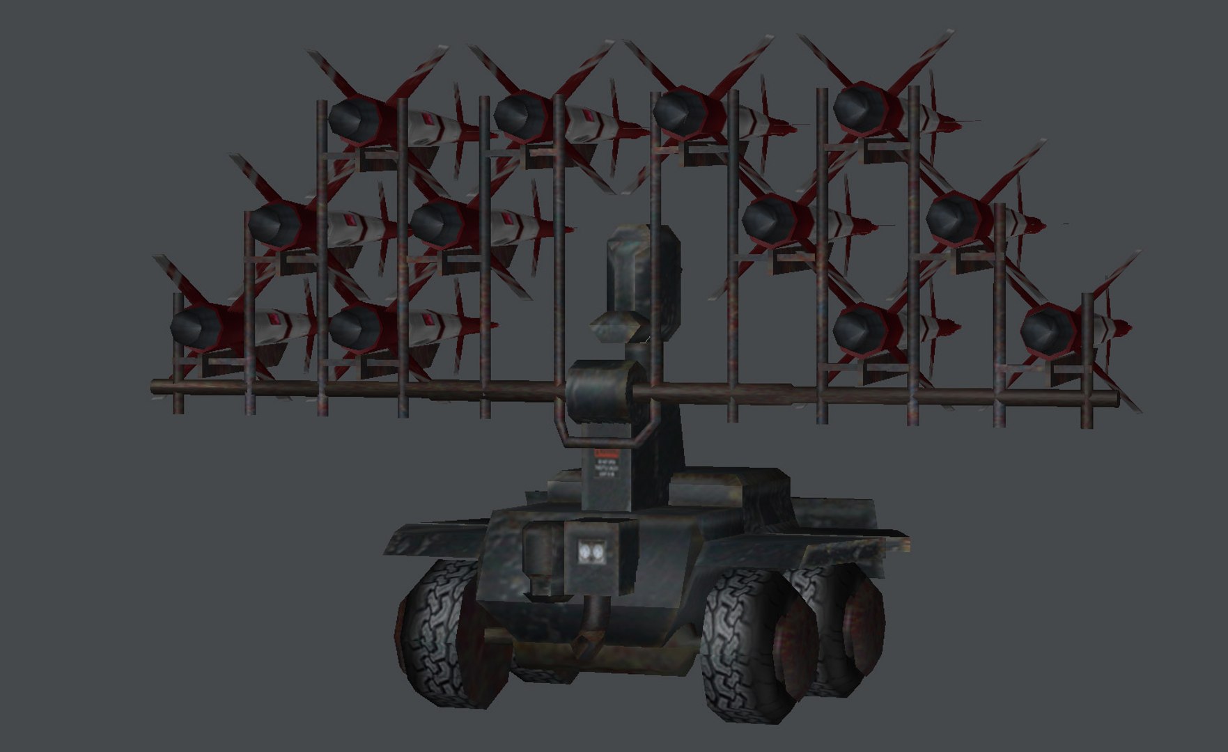 missile launcher mobile 3d model