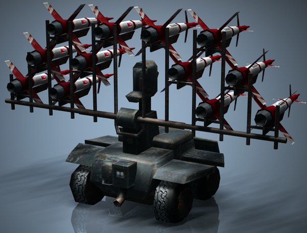 missile launcher mobile 3d model