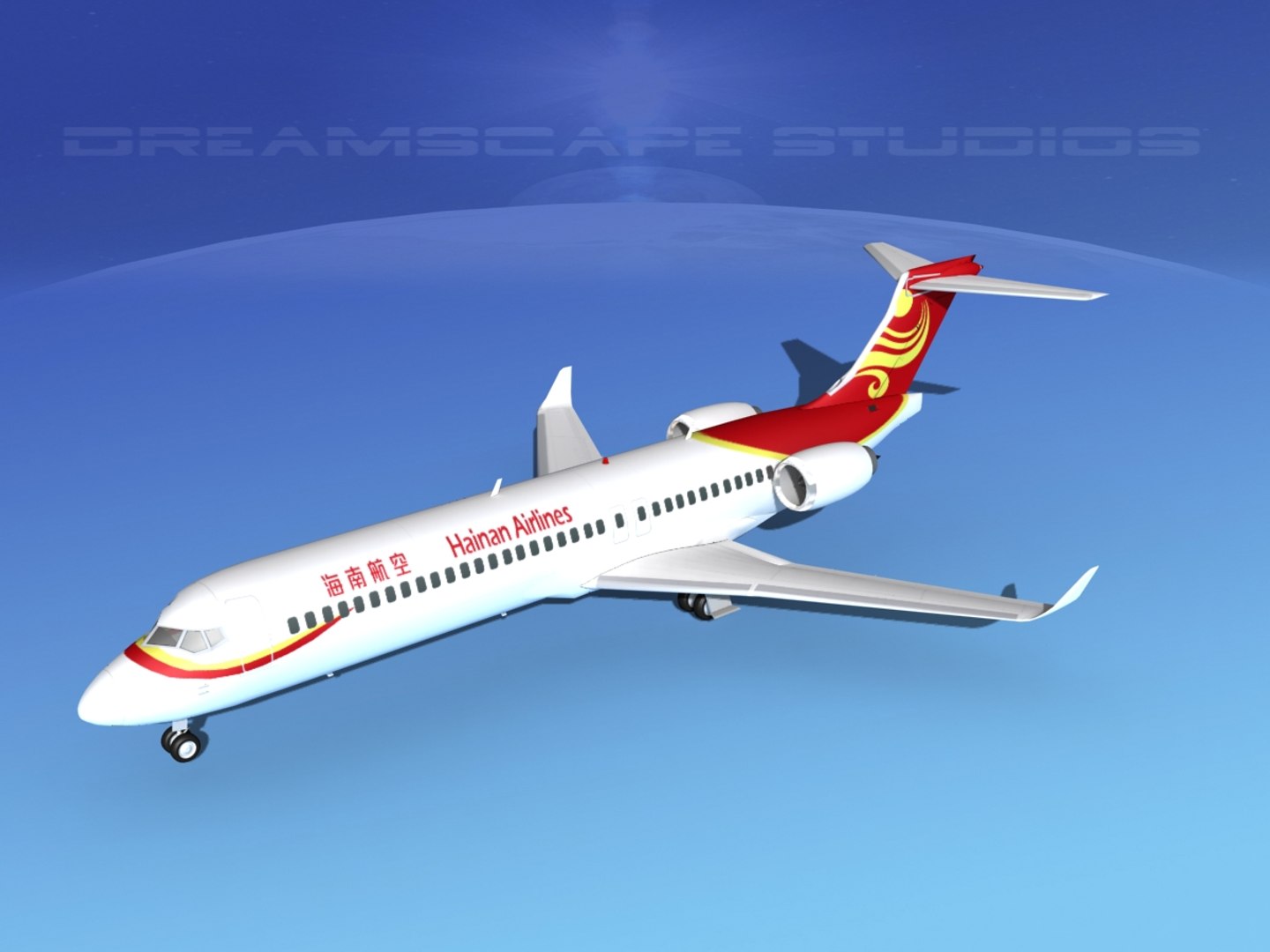 3d comac arj21 airliner arj21-700