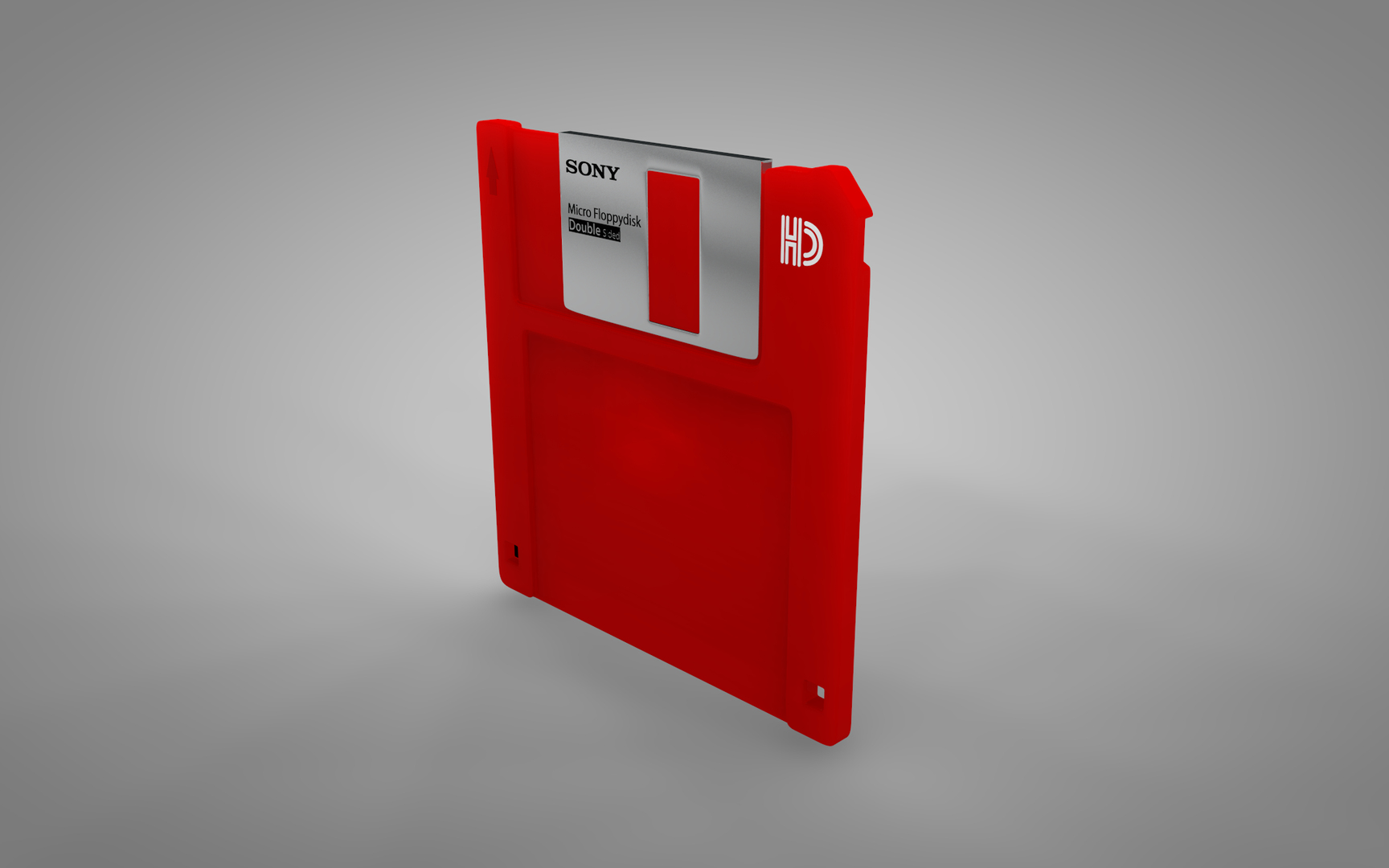 3D Sony Floppy Disk Red - TurboSquid 1415672