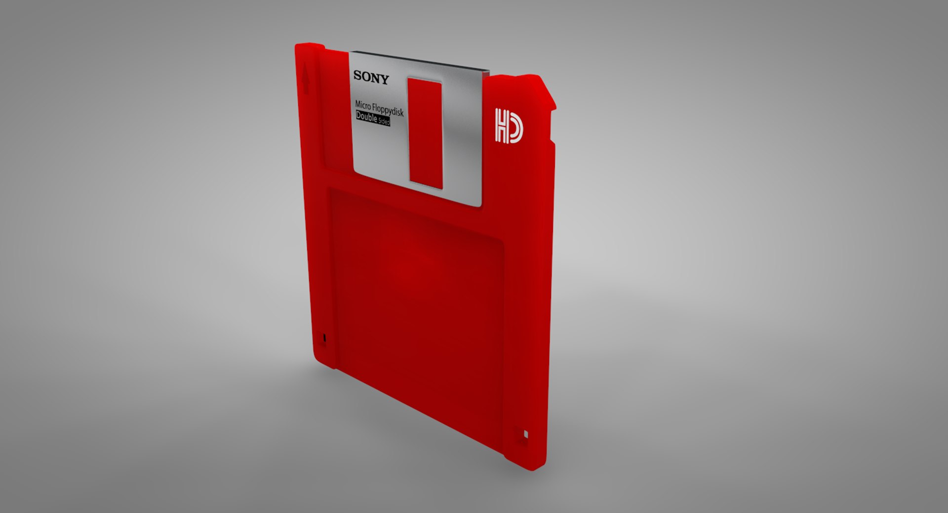 3D Sony Floppy Disk Red - TurboSquid 1415672