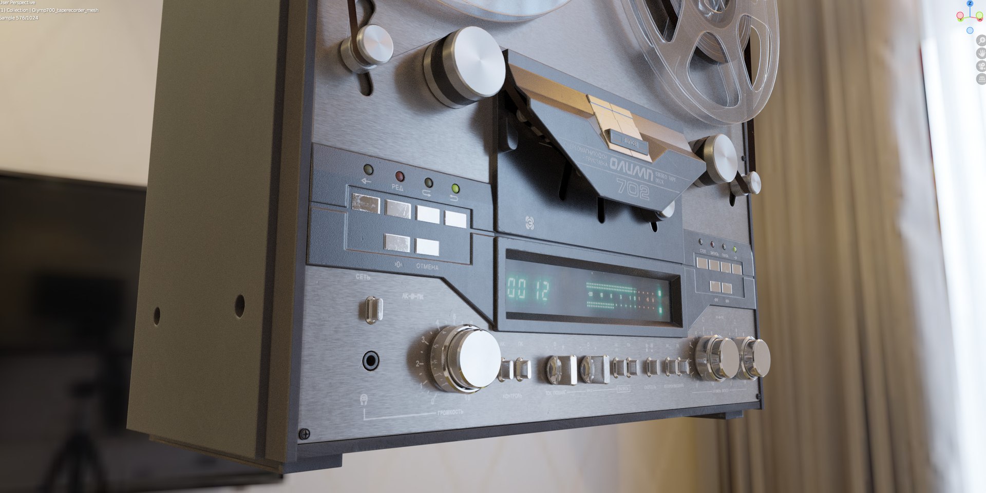 3D Reel-to-reel Tape Recorder Olympus 702 Model - TurboSquid 2205153