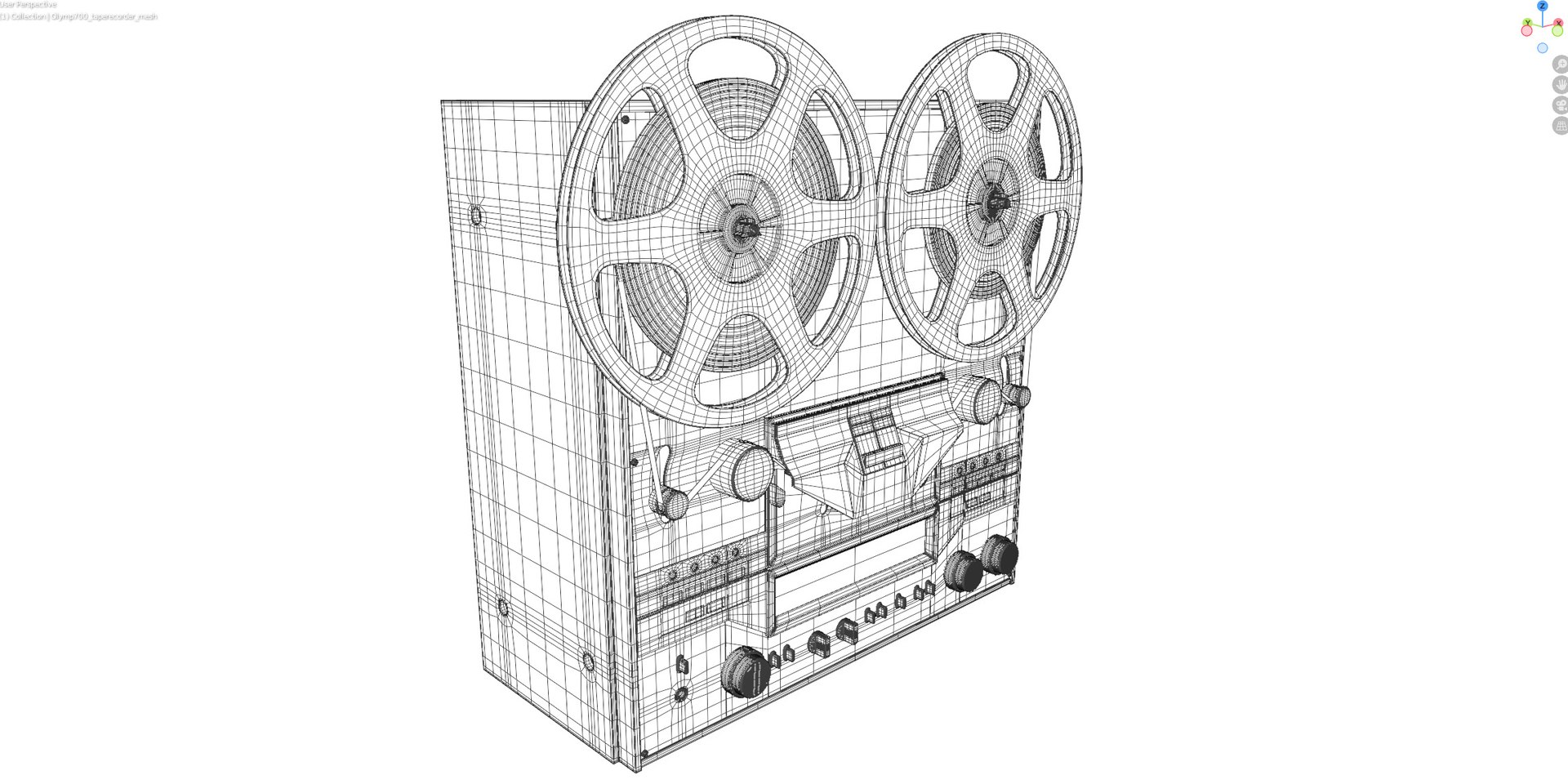 3D Reel-to-reel Tape Recorder Olympus 702 Model - TurboSquid 2205153