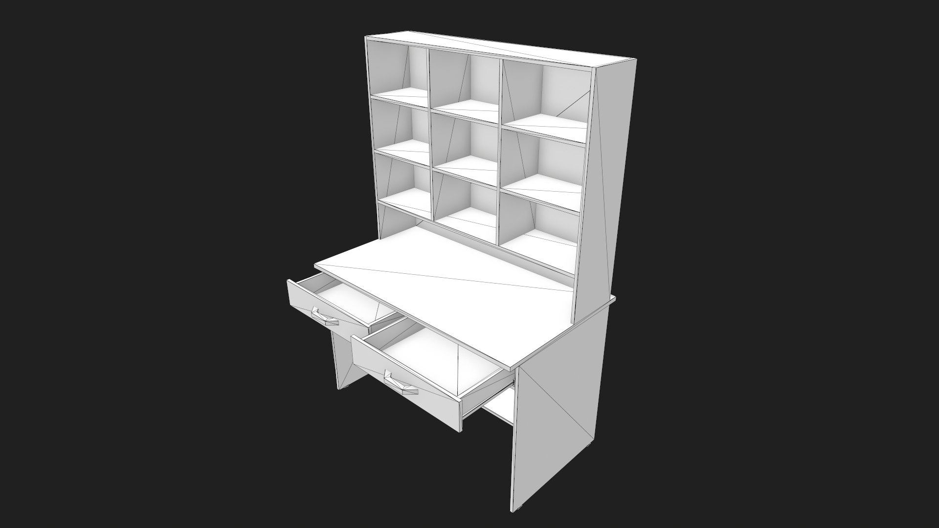 3D model low-poly old table - TurboSquid 1592941