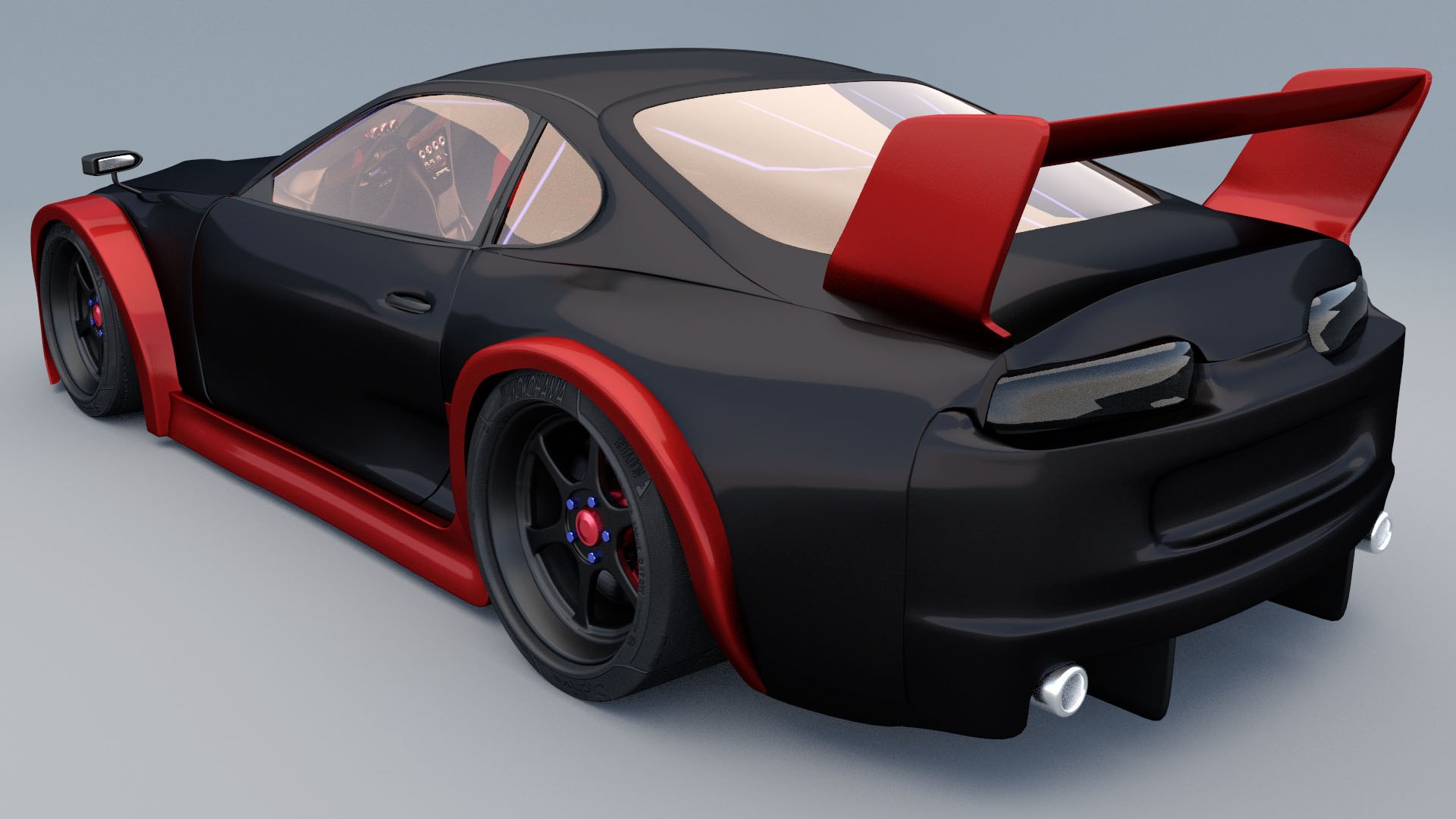 3d Model Toyota Supra Racing