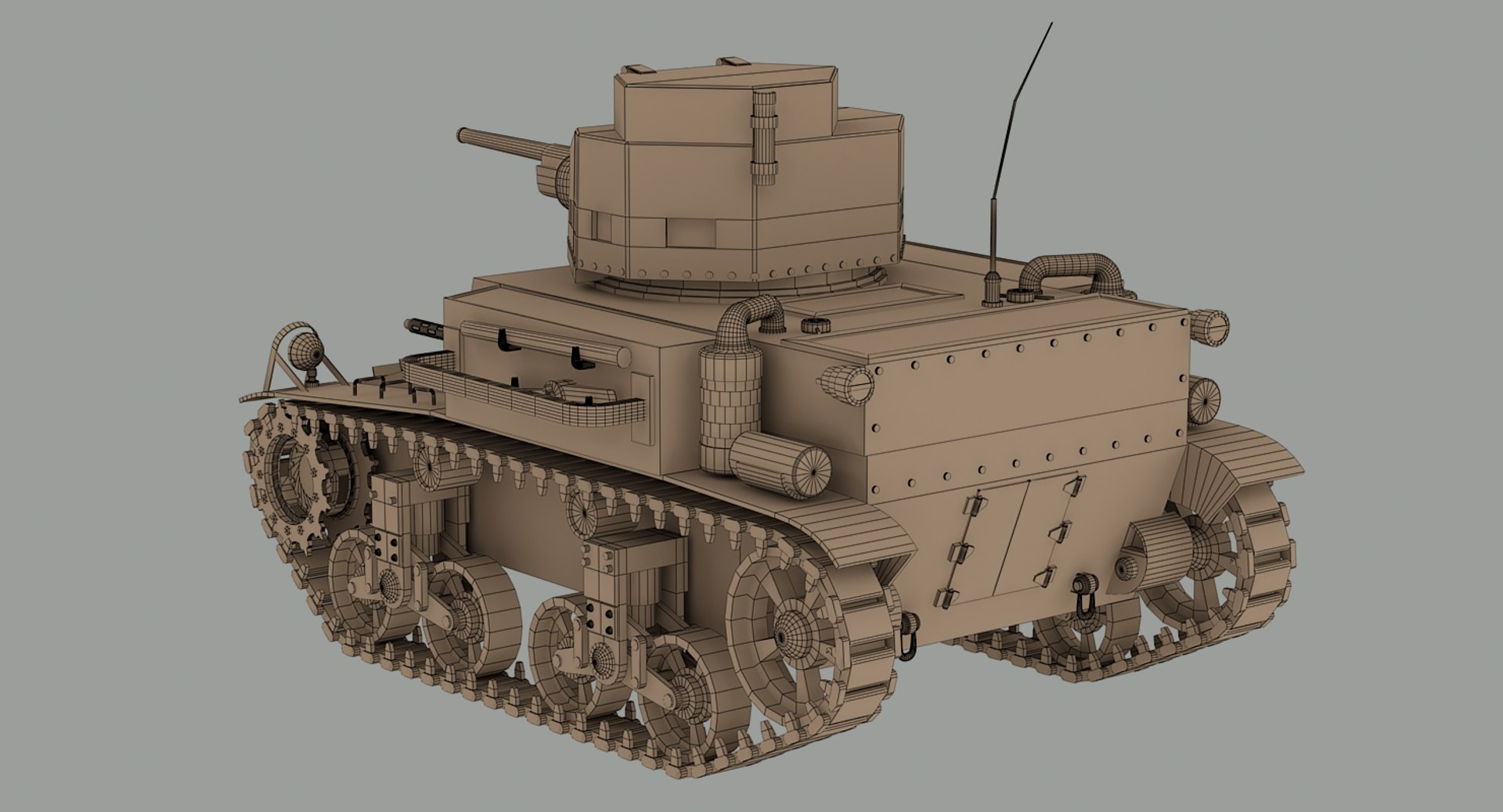 Max Tracks Light Tank M2