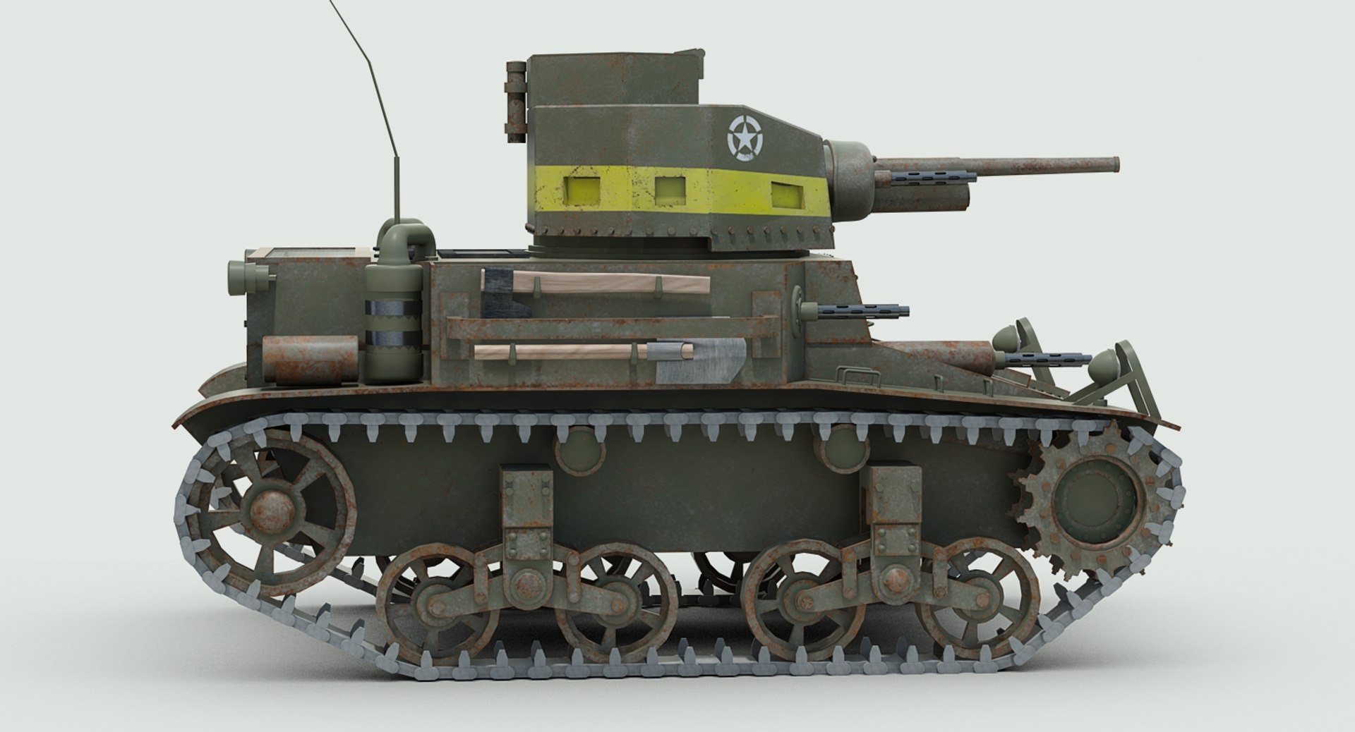 Max Tracks Light Tank M2