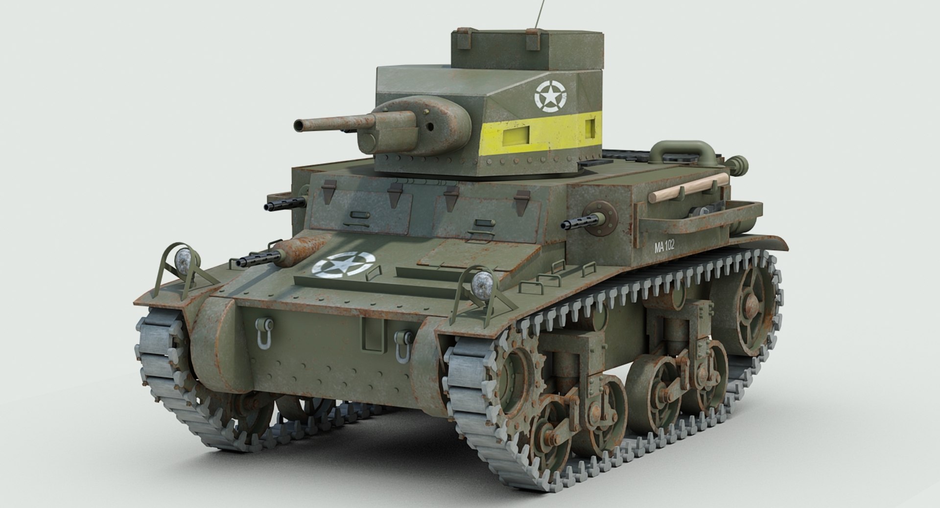 Max Tracks Light Tank M2