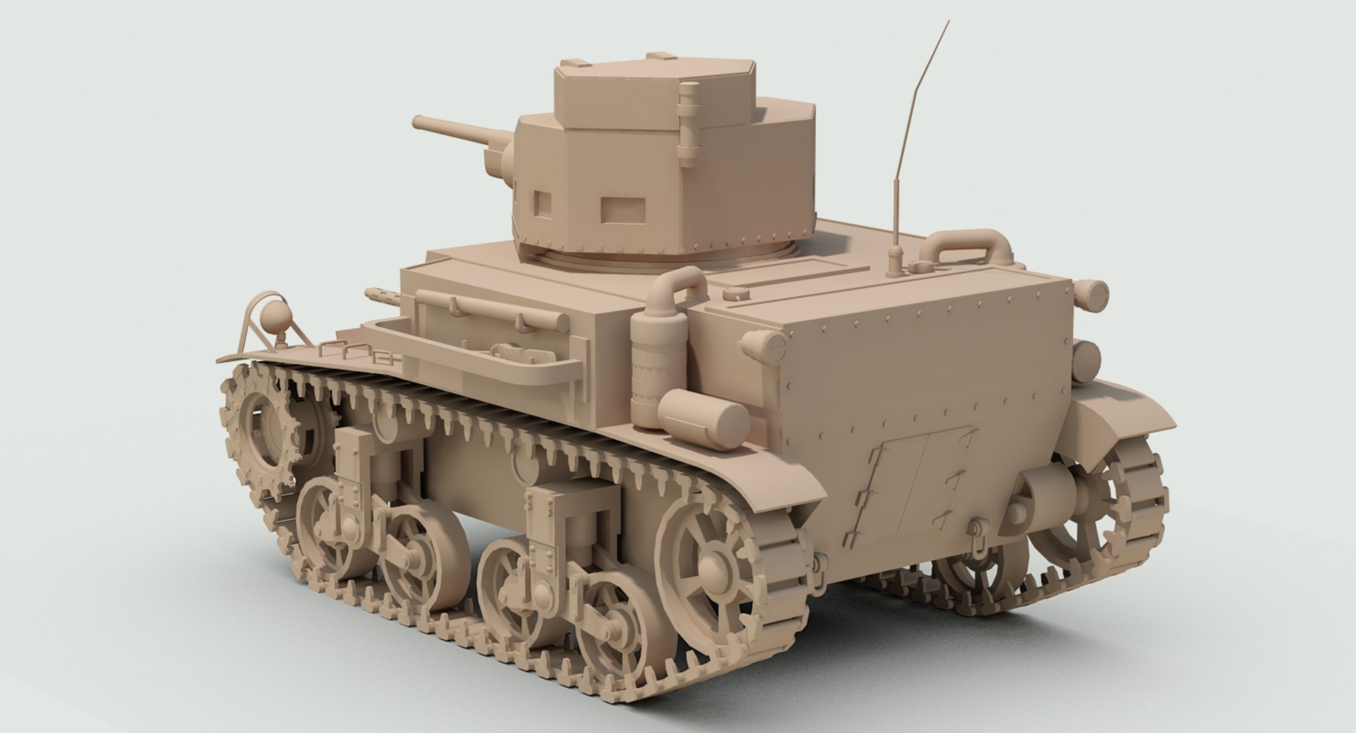 Max Tracks Light Tank M2