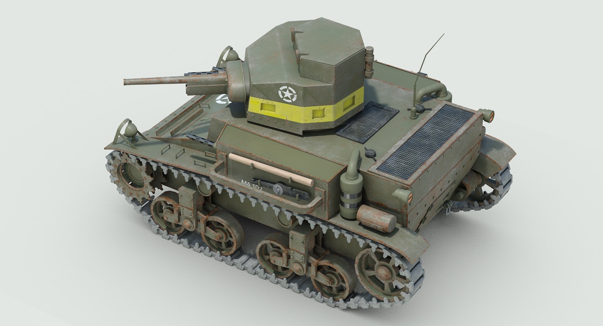 Max Tracks Light Tank M2
