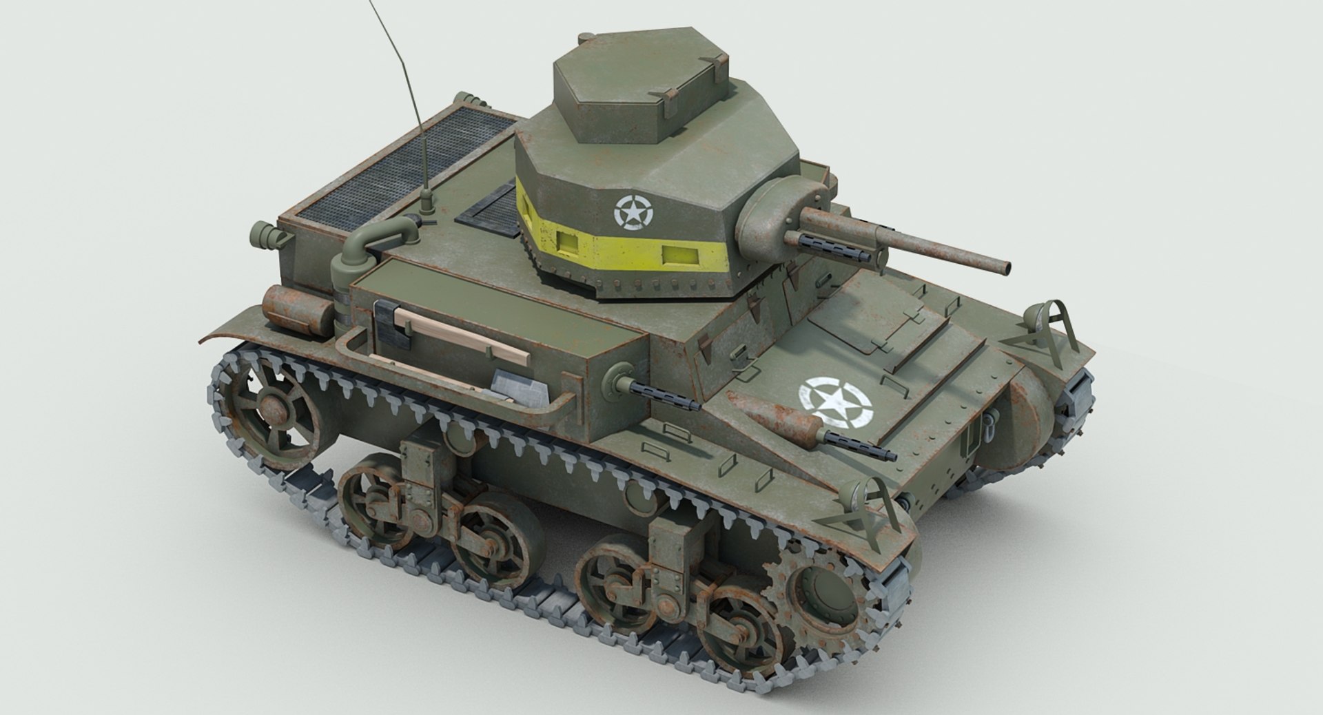Max Tracks Light Tank M2