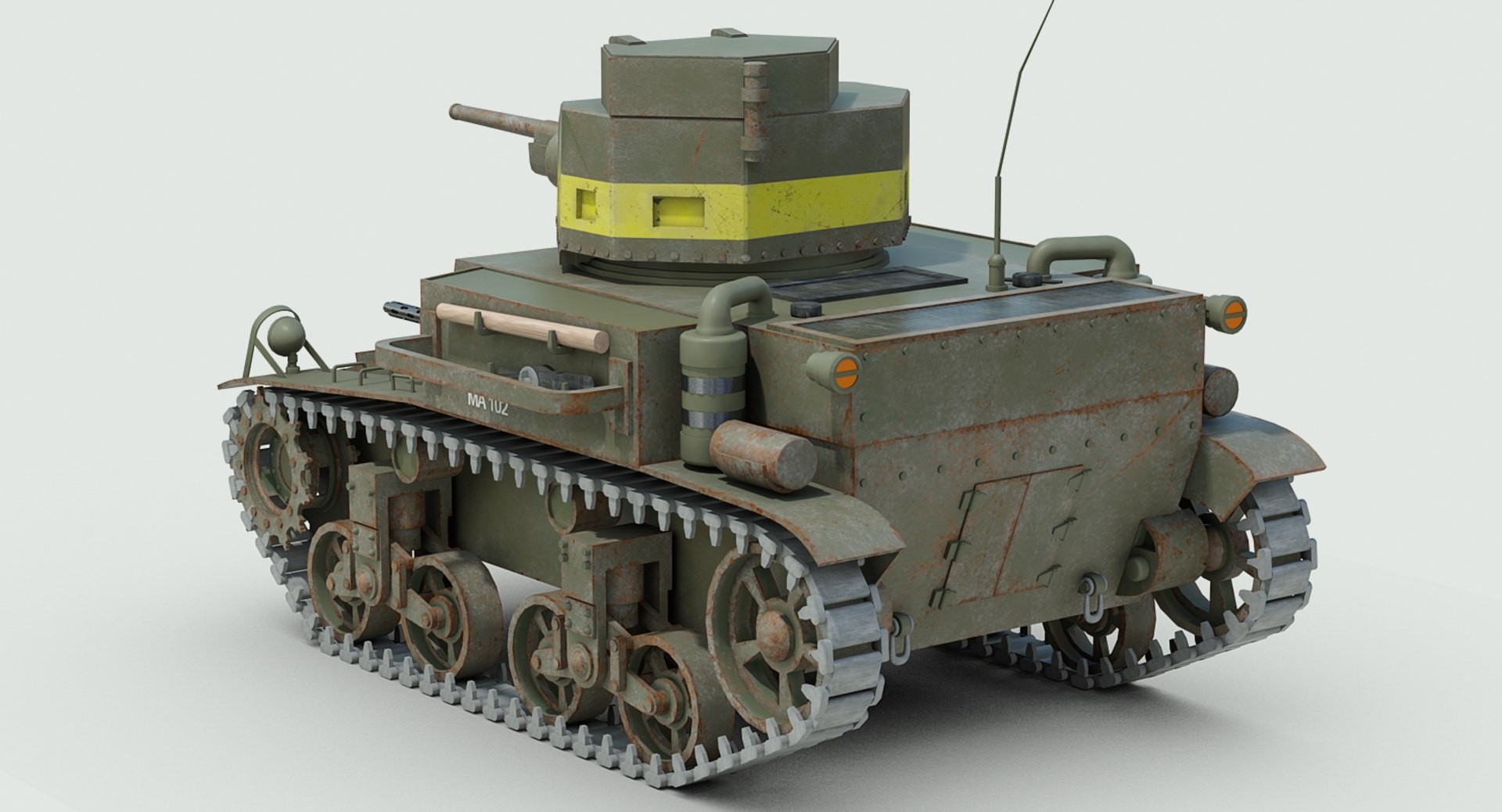 Max Tracks Light Tank M2