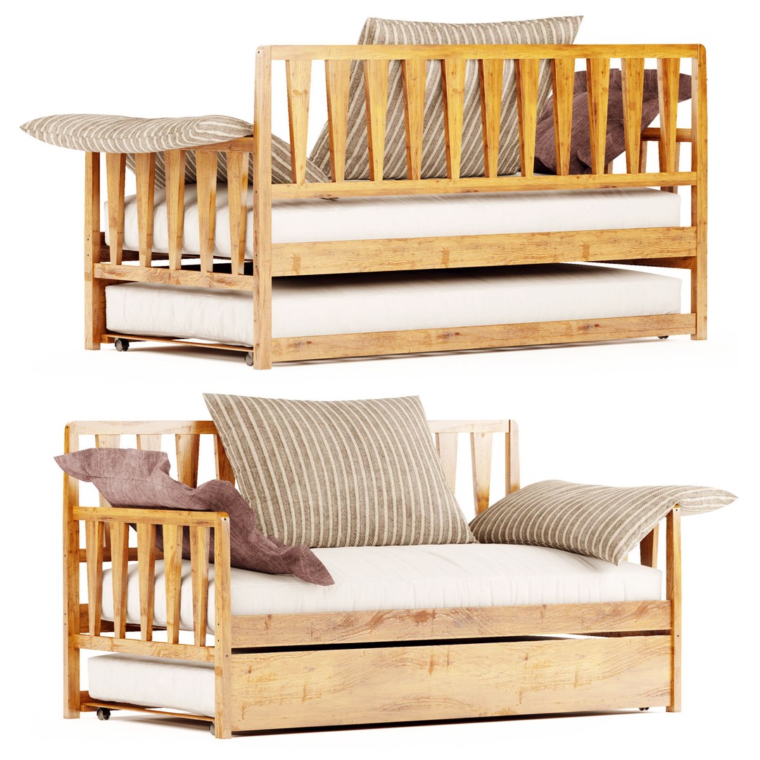 3D Model Baxton Studio Daybed - TurboSquid 1793351