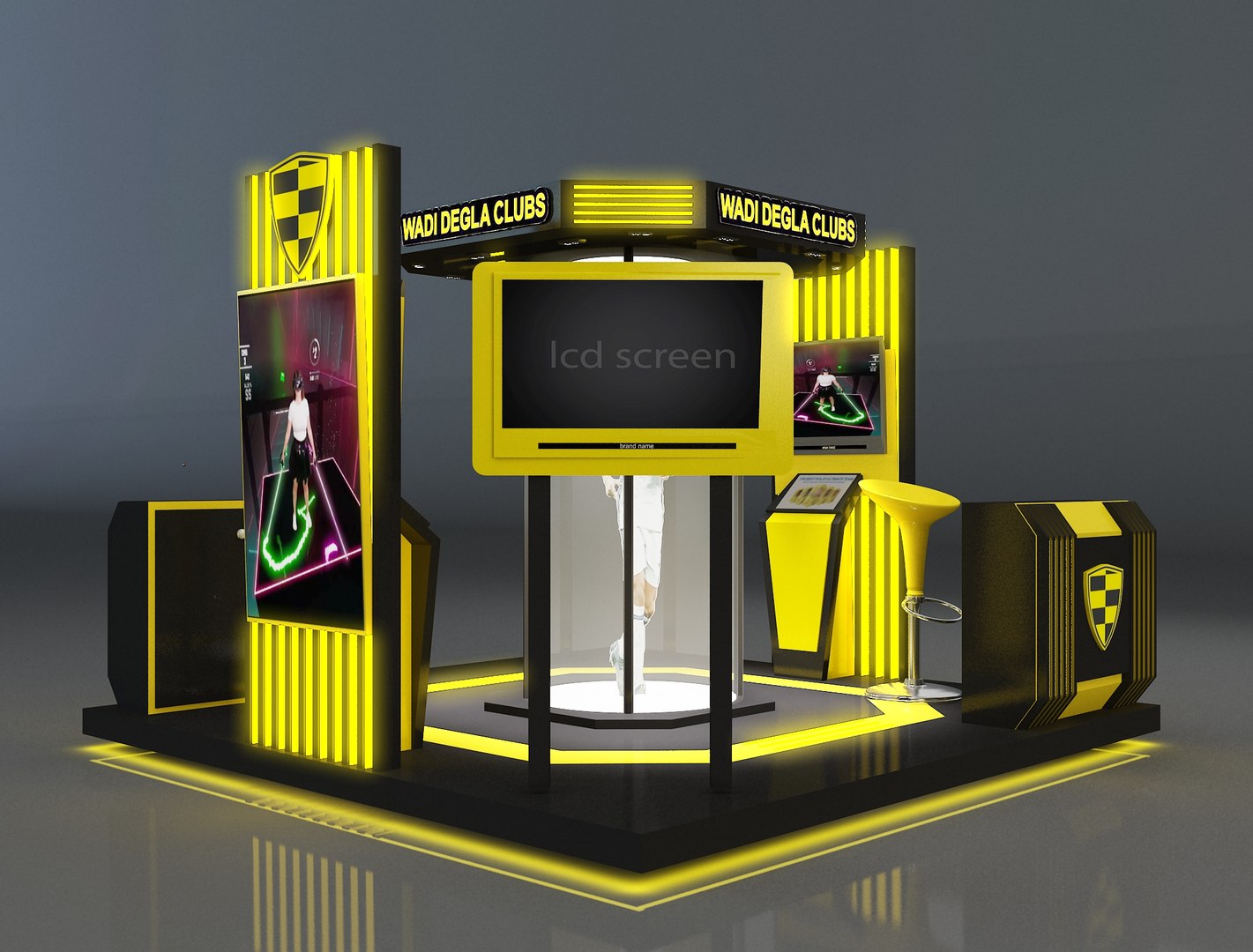 3D Booth Exhibition Stand A665f Model - TurboSquid 2290957