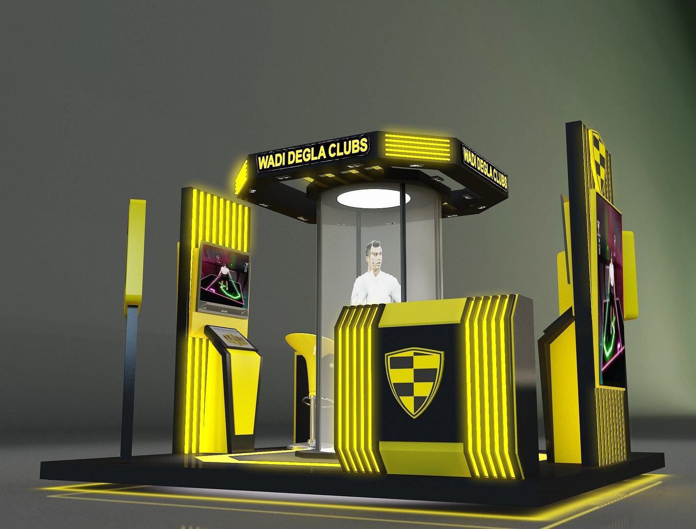 3D Booth Exhibition Stand A665f Model - TurboSquid 2290957