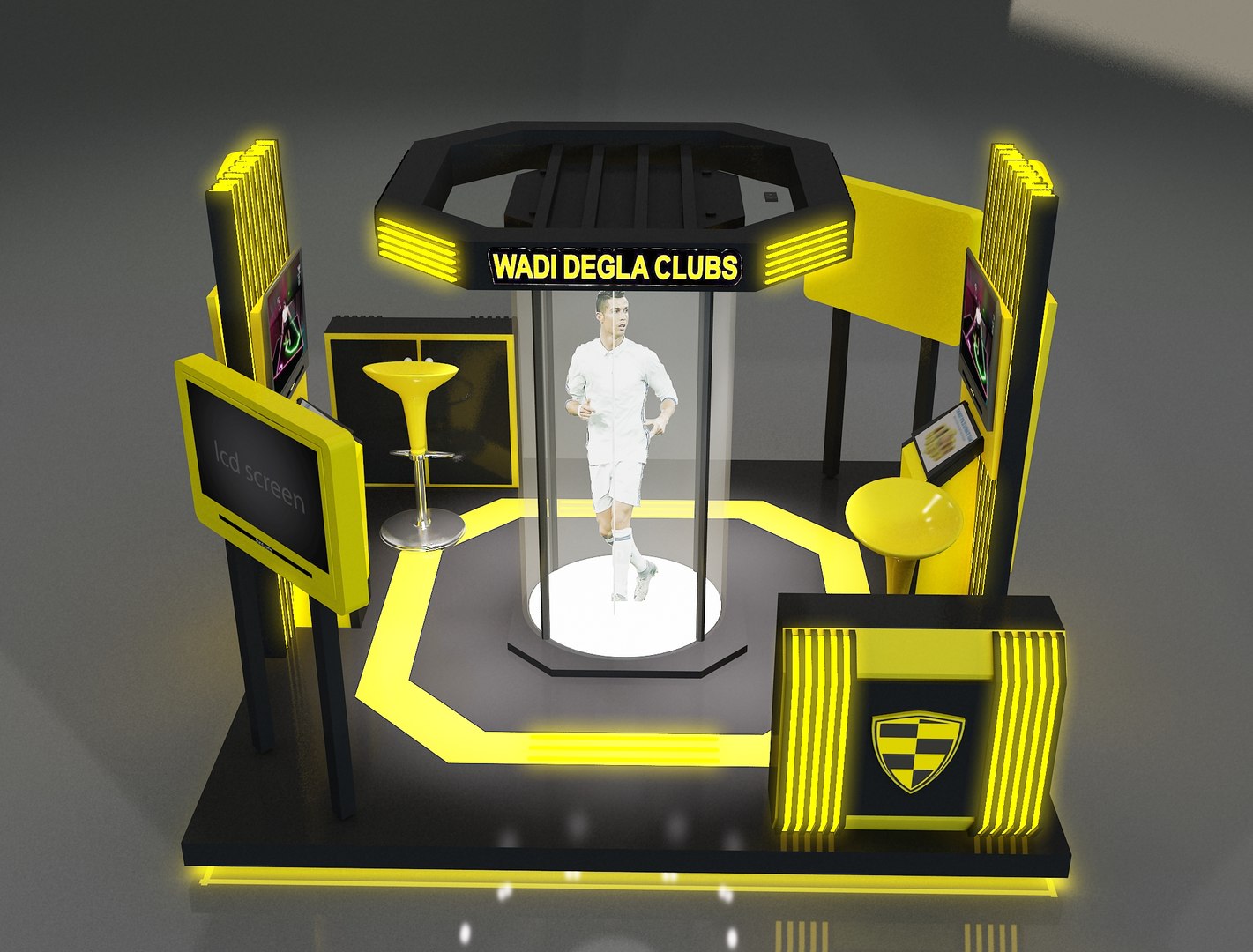 3D Booth Exhibition Stand A665f Model - TurboSquid 2290957