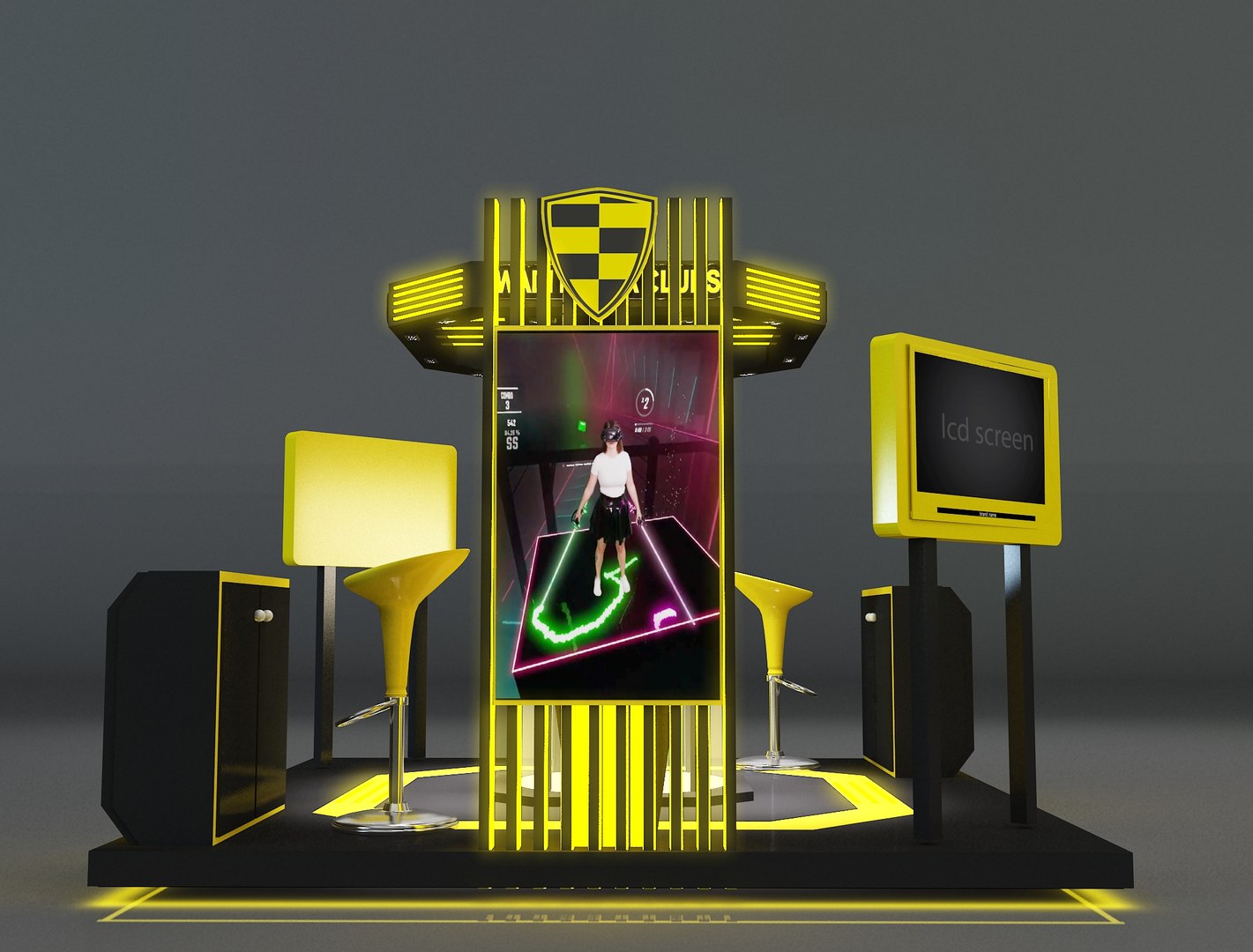 3D Booth Exhibition Stand A665f Model - TurboSquid 2290957