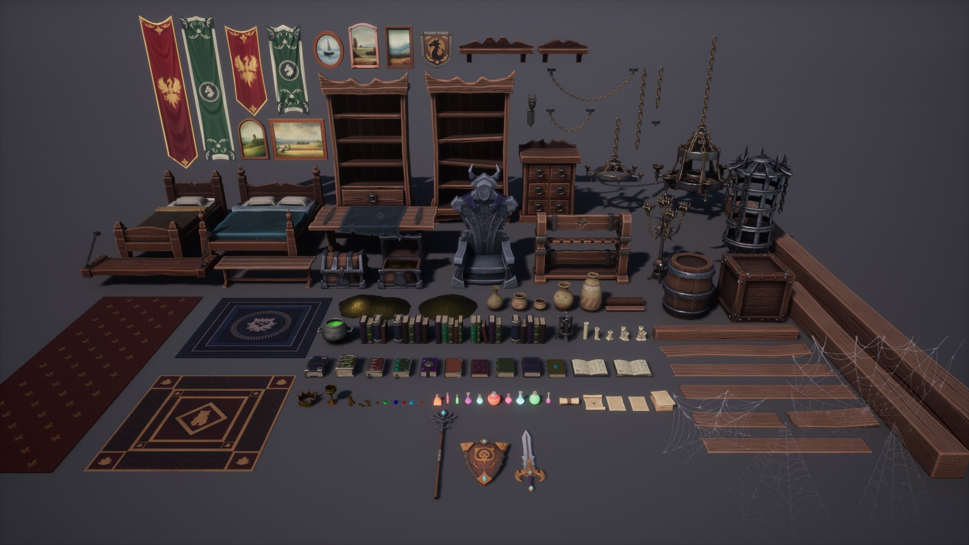 Stylized Dungeons - 3D Low Poly Pack For Unity And Unreal Engine 3D ...