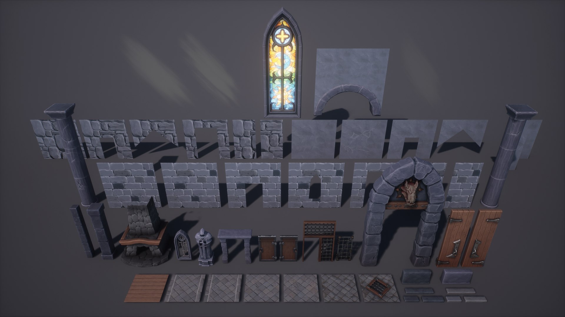 Stylized Dungeons - 3D Low Poly Pack For Unity And Unreal Engine 3D ...