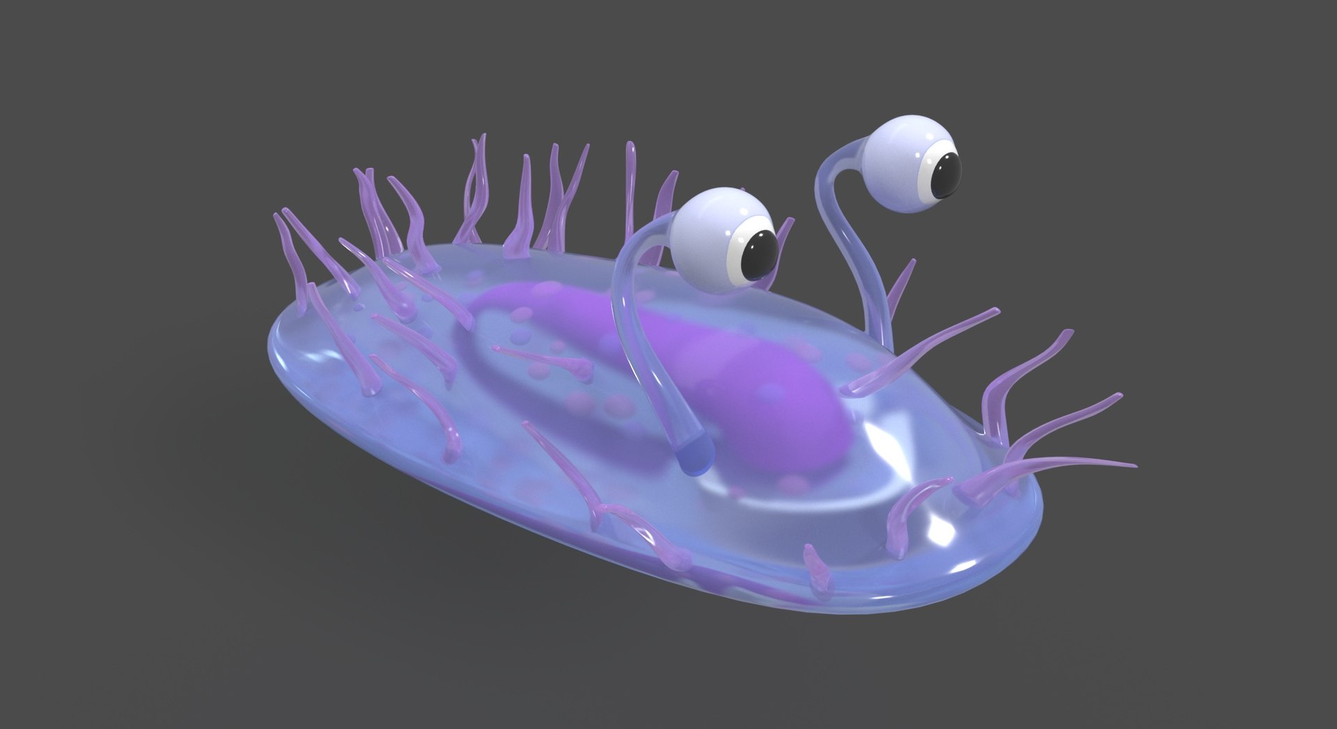 3D Cartoon Bacteria 3 Model - TurboSquid 1860751