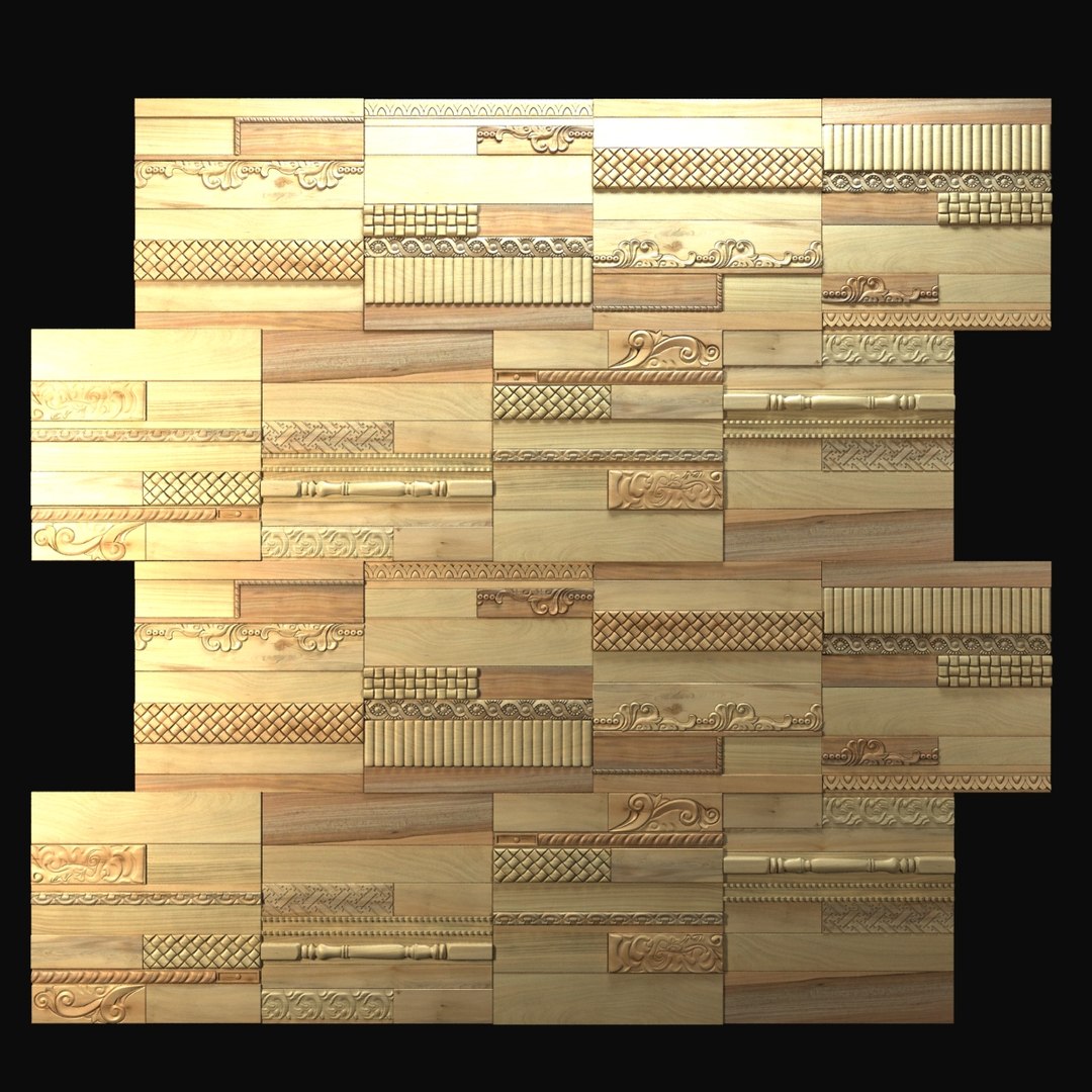 3d wall tiles model