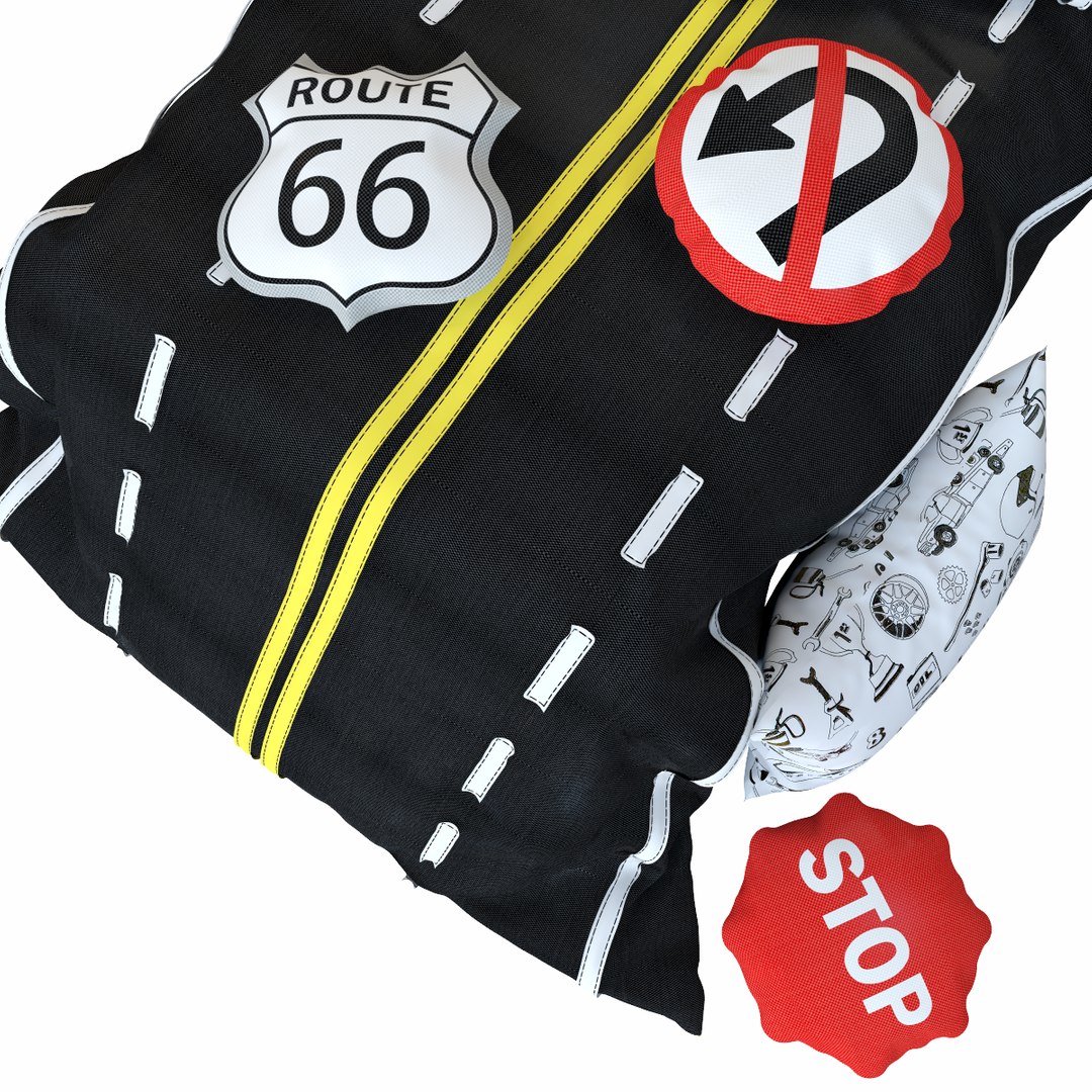 Road sign bedding set model - TurboSquid 1227795