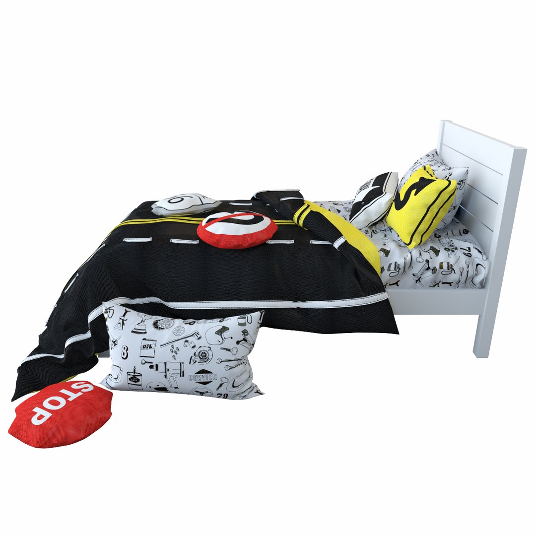 Road sign bedding set model - TurboSquid 1227795