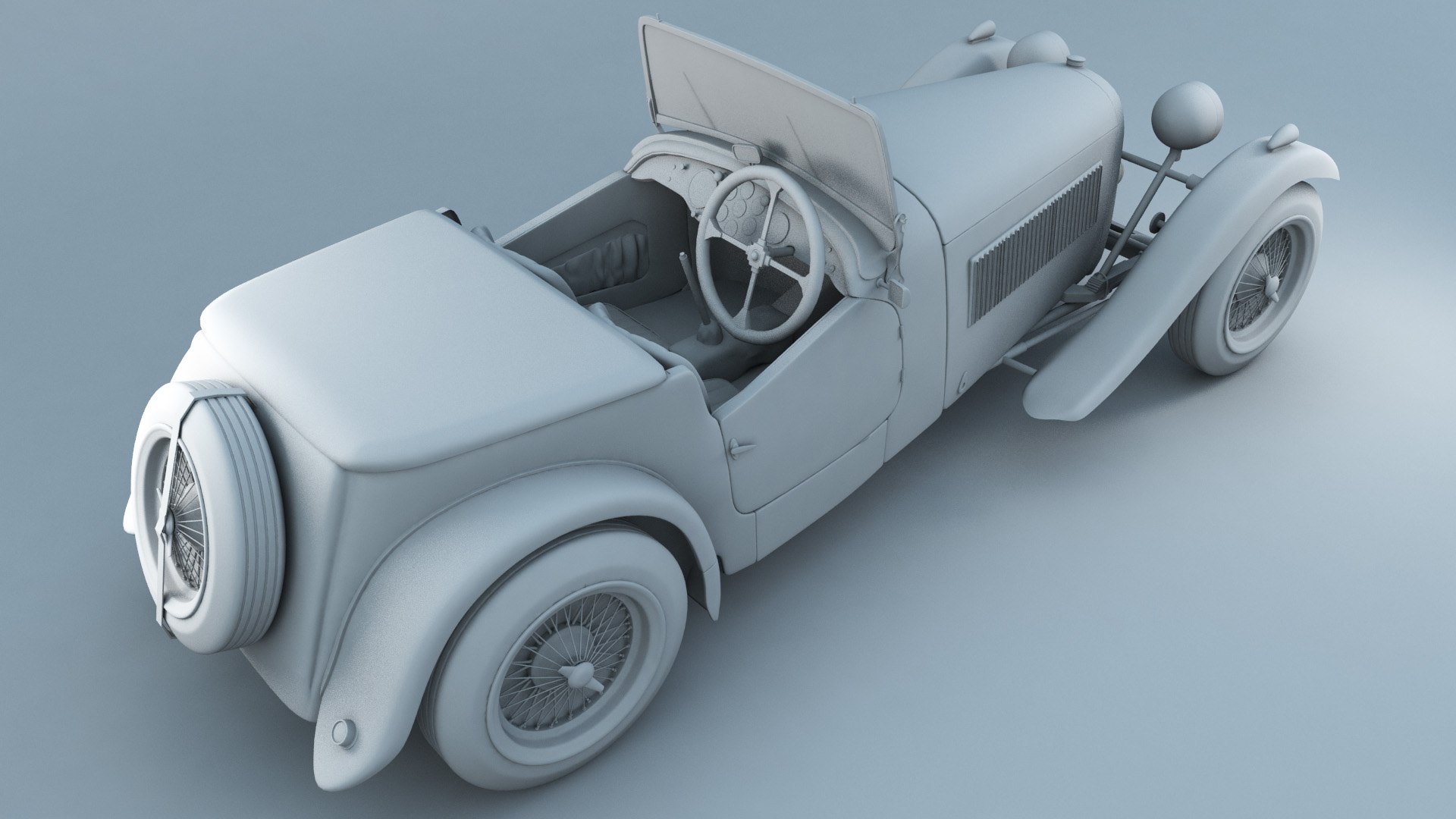 vintage car 3d model