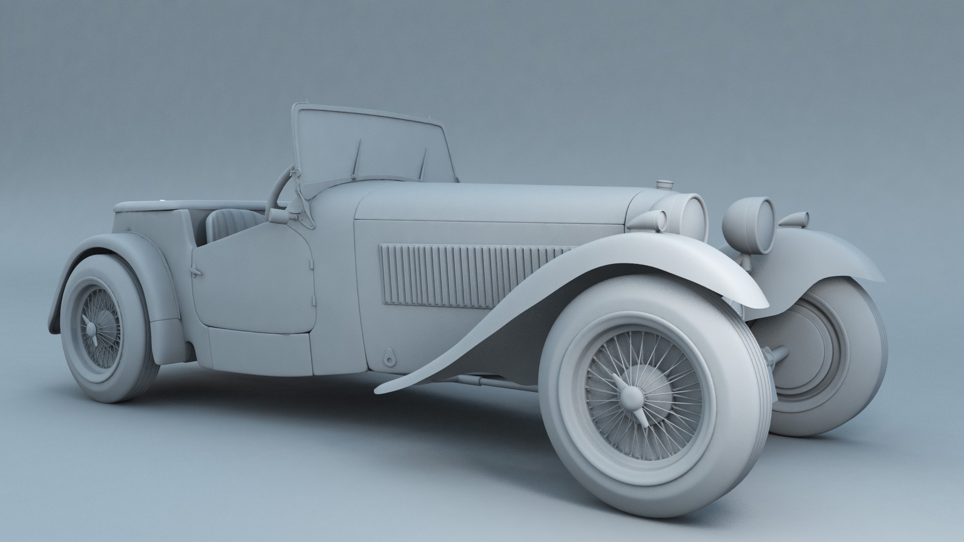 vintage car 3d model