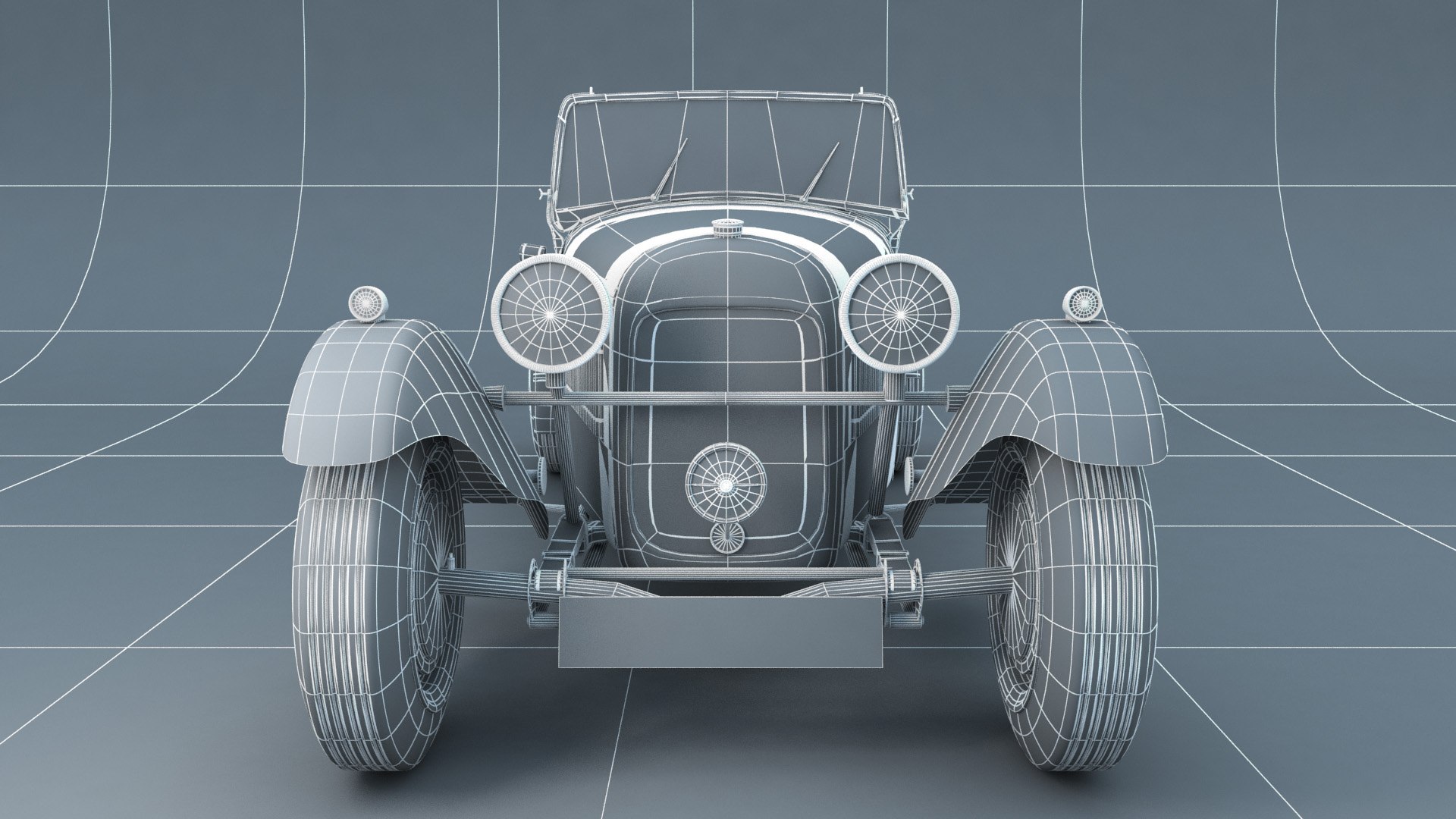 vintage car 3d model