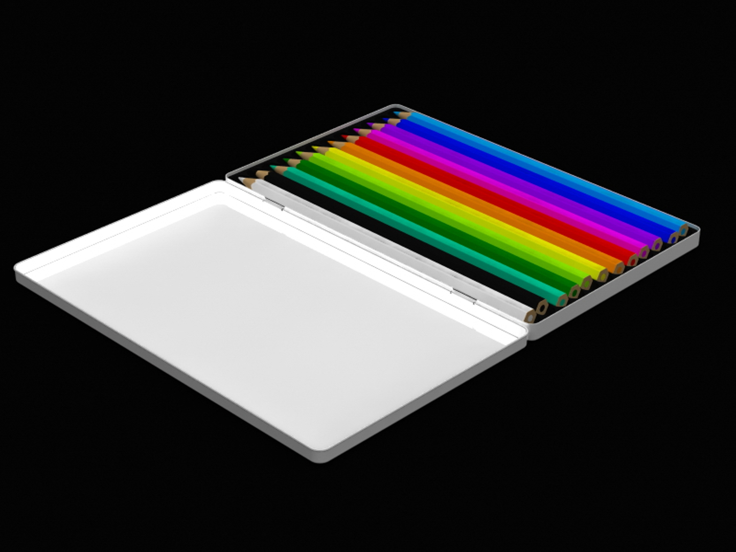 colour pencils 3d max