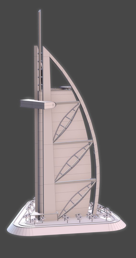3D Model Burj Al Arab - TurboSquid 1304462