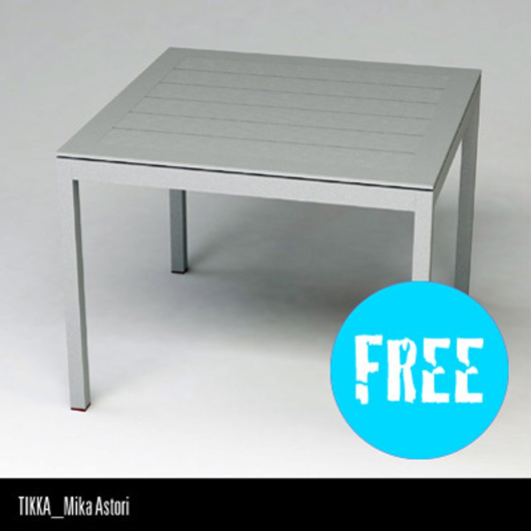 Free Driade Tikka Table 3d Model