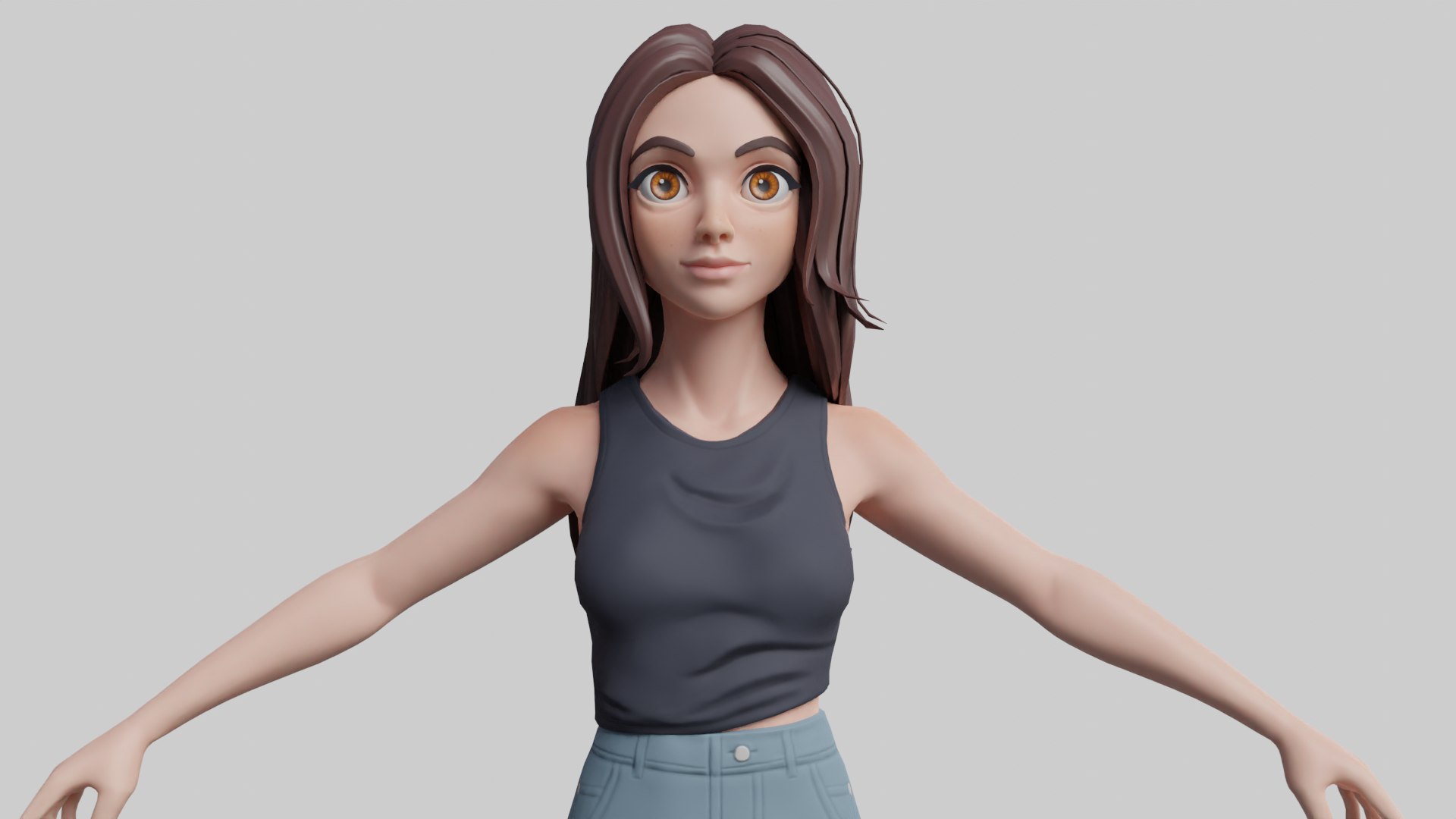 3D Stylized Girl - TurboSquid 2254082