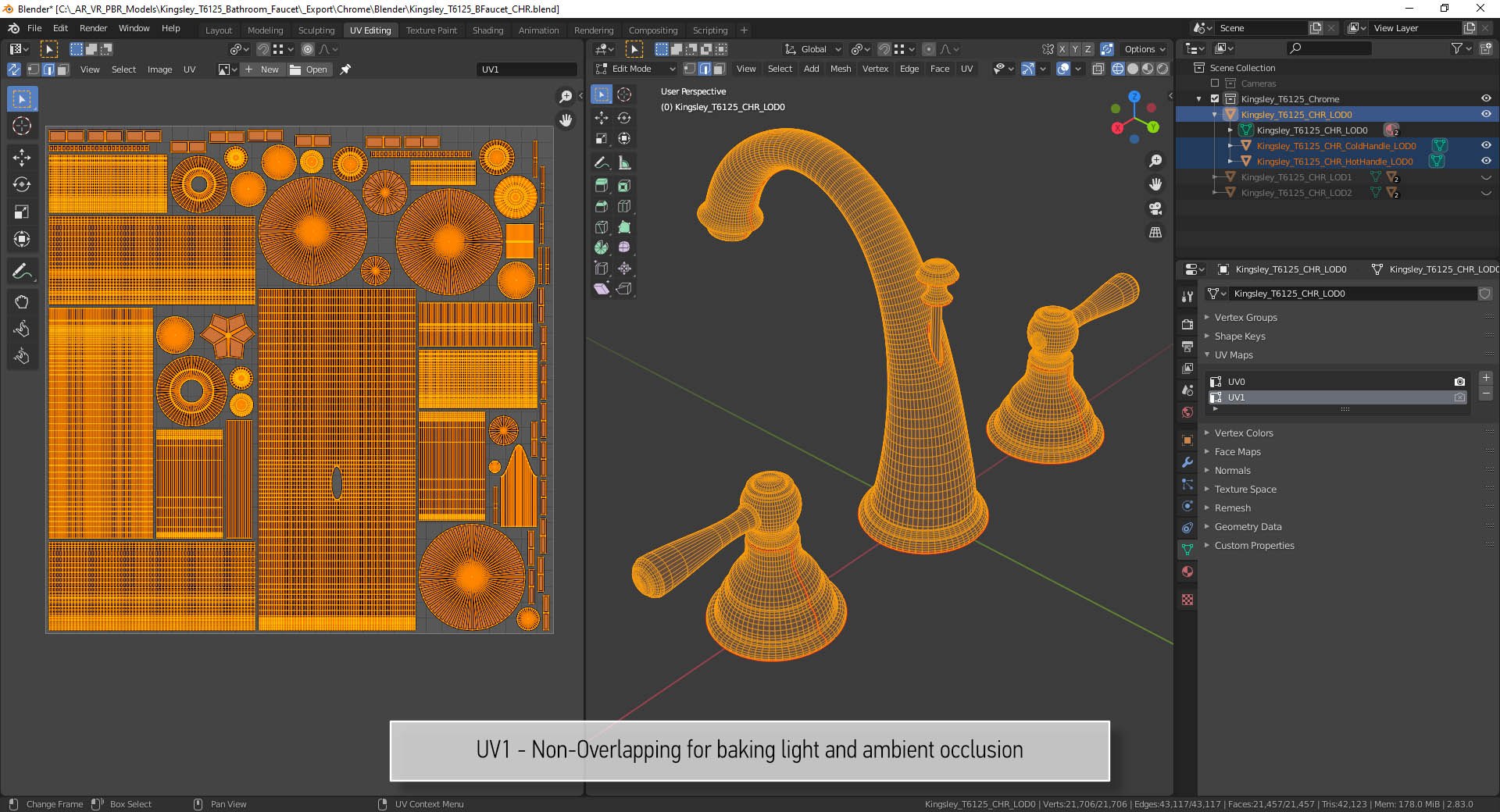 3D Model Moen Kingsley T6125 Chrome - TurboSquid 1577200