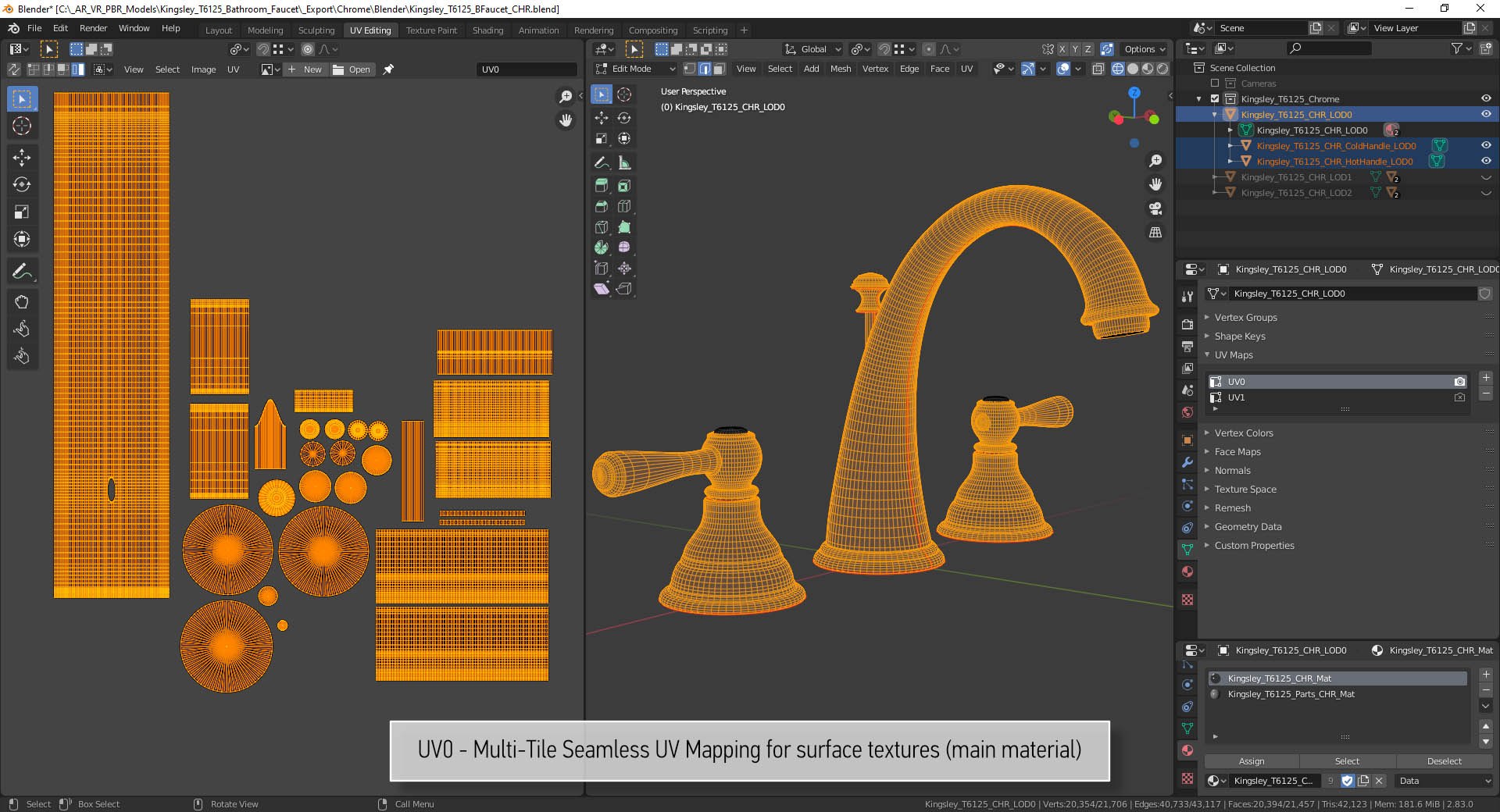 3D Model Moen Kingsley T6125 Chrome - TurboSquid 1577200
