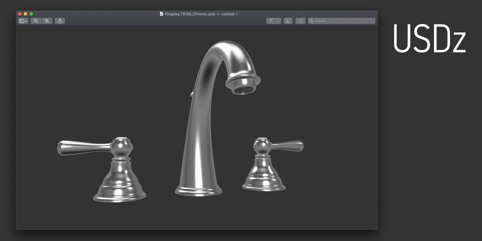 3D model moen kingsley t6125 chrome - TurboSquid 1577200
