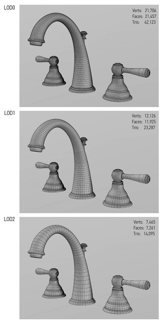 3D Model Moen Kingsley T6125 Chrome - TurboSquid 1577200