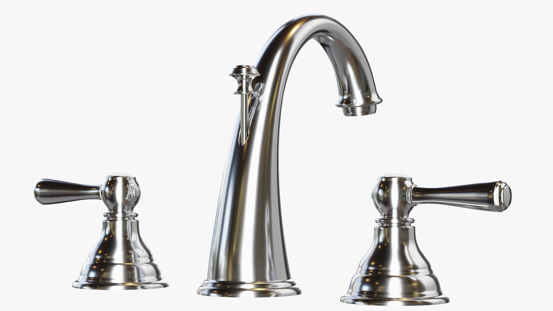 3D Model Moen Kingsley T6125 Chrome - TurboSquid 1577200