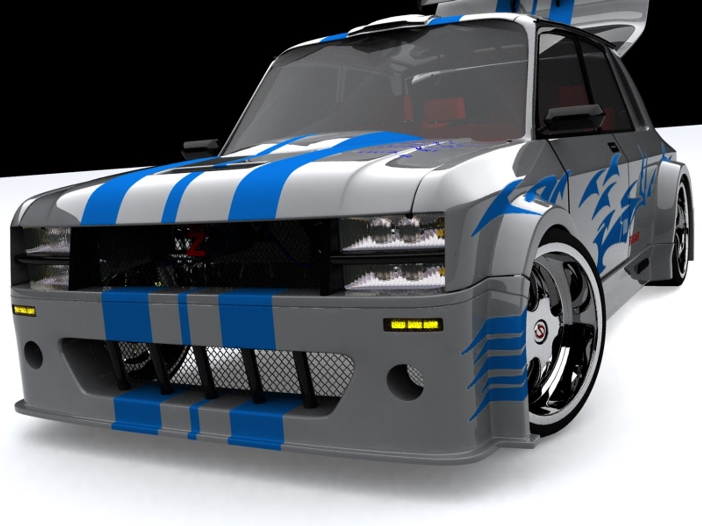 car zastava 3d model