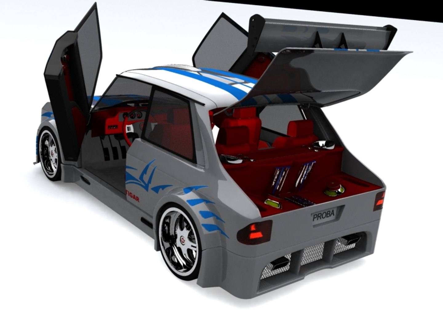 car zastava 3d model