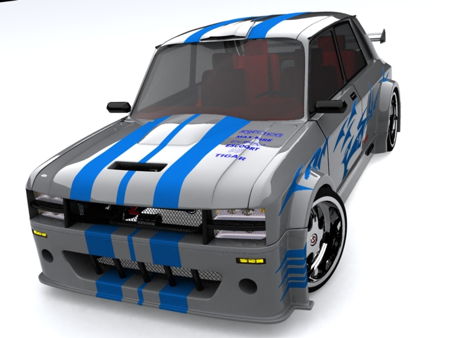 car zastava 3d model